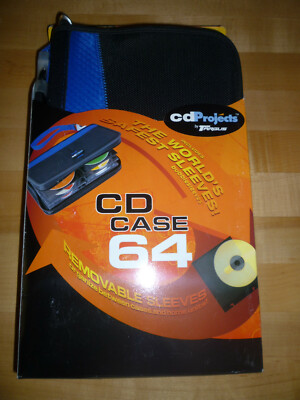 NIP Targus 64 CD Removable Patented Bubble Sleeves Zippered Storage ...