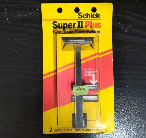 Schick Super II Plus Cartridge Twin Blade Razor System Metal NEW | eBay