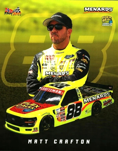 NEW! 2025 MATT CRAFTON #88 "FLEX SEAL" NASCAR POSTCARD LIME ROCK! | eBay