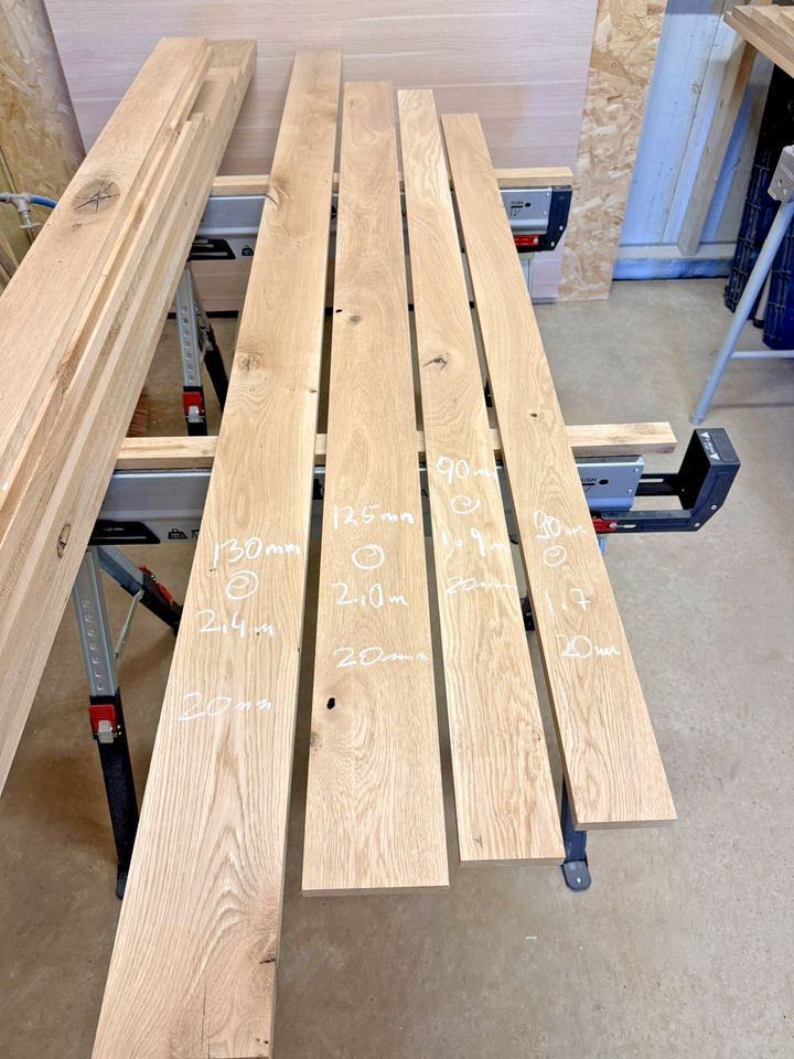 European Oak Boards 20mm PAR 🌳 Kiln Dried | 130–200cm | Character Grade ...