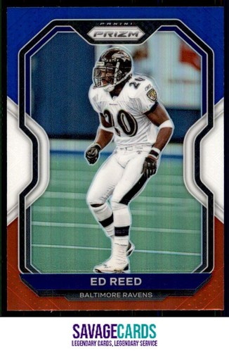 2020 Panini Prizm Blue Ed Reed Baltimore Ravens #46 | eBay