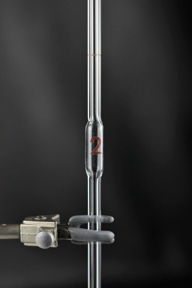 Lot of (2) Pyrex Glass 2mL Bulb Volumetric Pipets Pipettes Class A No ...