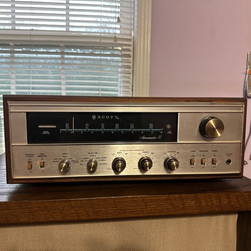 Vintage HH Scott 345 Stereomaster Stereo Tube Receiver Walnut Case | eBay