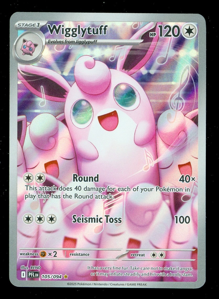 Wigglytuff 2025 Mega Evolution: Phantasmal Flames #105/94 Illustration Rare Price Guide - Sports ...