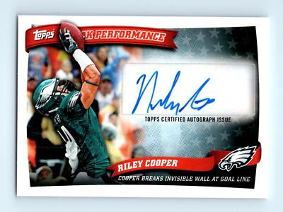2010 Topps #PPA-RC Riley Cooper Peak Performance Autographs | eBay