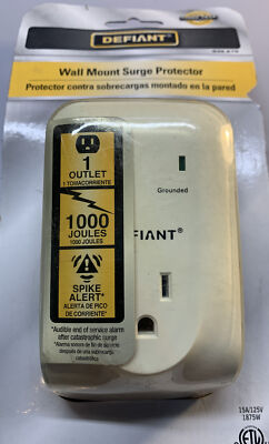 Defiant 1-Outlet Wall Tap Surge Protector 1000 Joules 932 875 - F13 | eBay