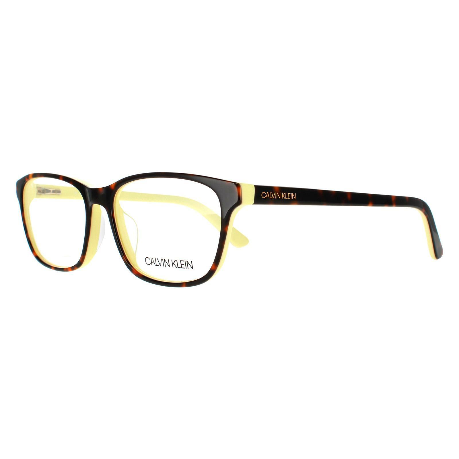 Calvin Klein Glasses Frames CK18515 241 Tortoise On Yellow Women | eBay
