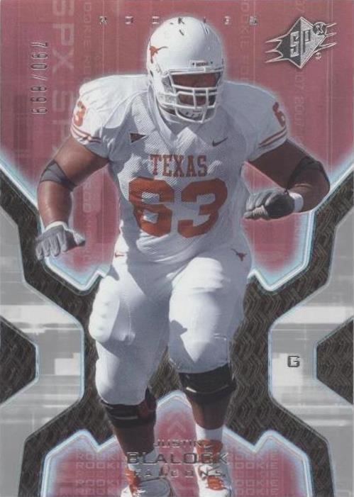 2007 SPx - Rookies Justin Blalock #114 /899 (RC) for sale online | eBay