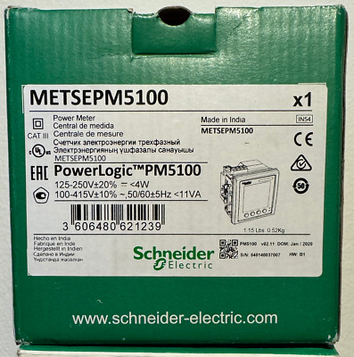 Schneider Electric METSEPM5100 PowerLogic PM5100 Power Meter - BRAND ...