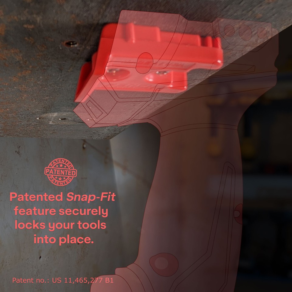 PERCH Tool Holder Organization for Milwaukee M18 18v Tools (3pc) | Made ...