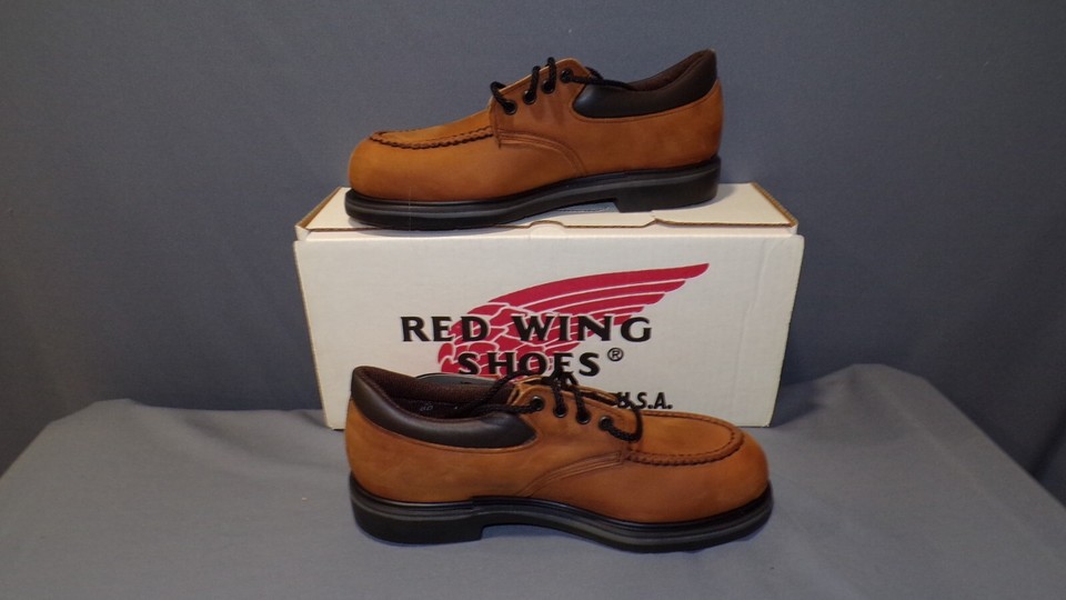 RED WING MOC STEEL TOE OXFORD SHOE SUPER SOLE 4407 NEW N BOX MANY SIZES ...