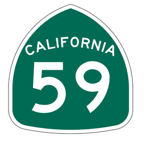 California State Route 59 Sticker Decal R1153 Highway Sign | eBay