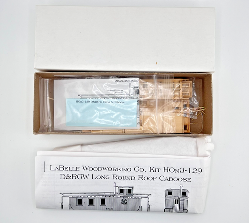 HOn3 La Belle #129 Long Caboose D&RGW Wood Craftsman Kit | eBay