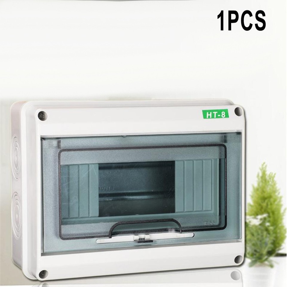 1pcs Flame Retardant Fuse Switch Box White 2 MCB's Fuse Box 40A 30mA ...