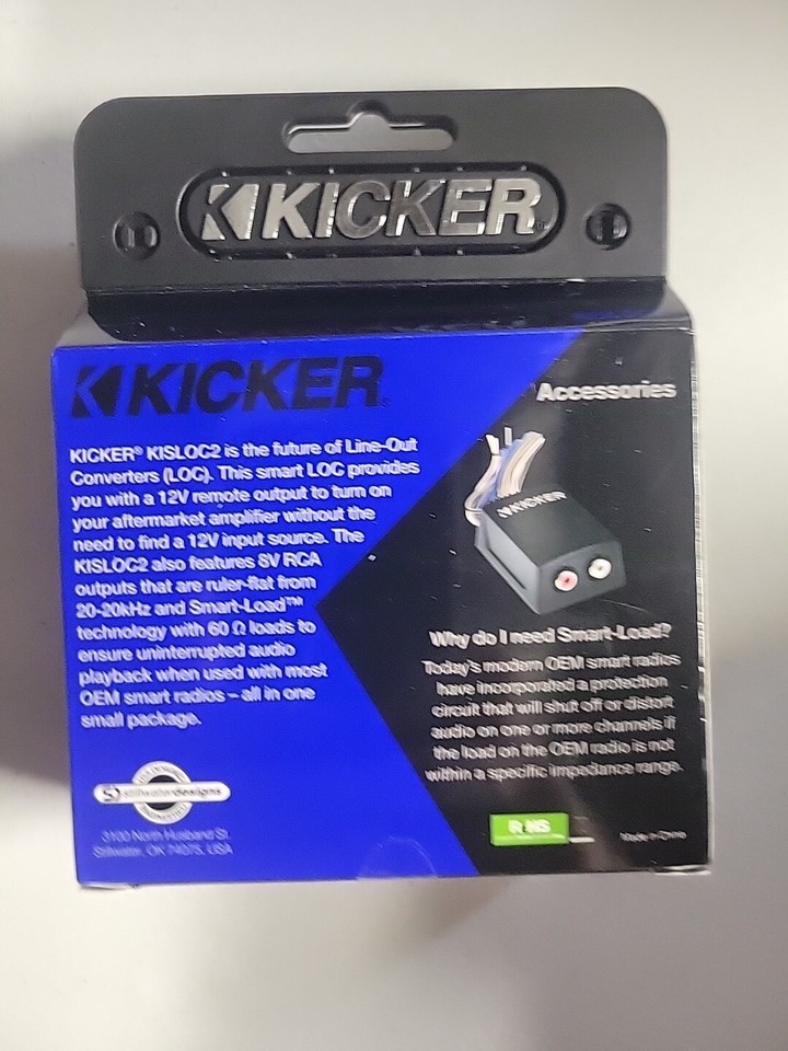 KICKER KISLOC2 55W 2 Channel Stereo Line-Output Converter 713034001423 ...