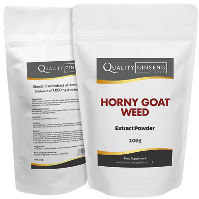 Horny Goat Weed-PURO ESTRATTO 10:1 Polvere-STRENGTH & qualità | eBay