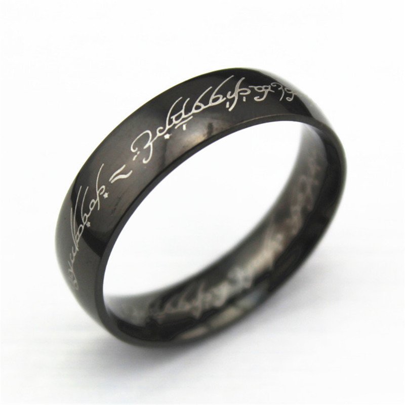 Lord of the Rings The One Ring Lotr Stainless Steel Fashion Men's Ring ...