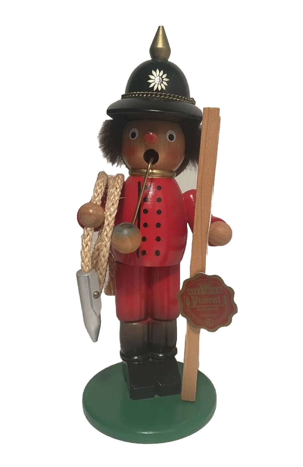 Steinbach Wood Smoker Firemaster Fireman Firefighter With Ladder ...