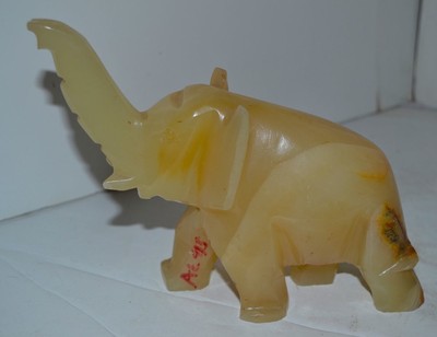 Vintage Elephants Figure Larger Alabaster Elephant Stone | eBay
