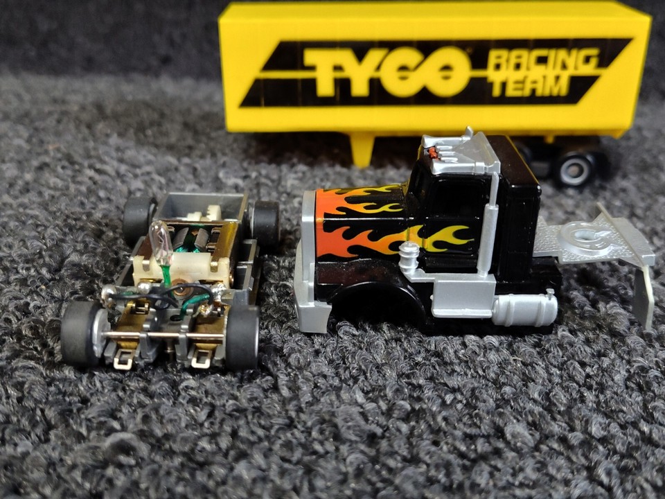 Tyco US 1 Black Peterbilt with Tyco Racing Team Trailer | eBay