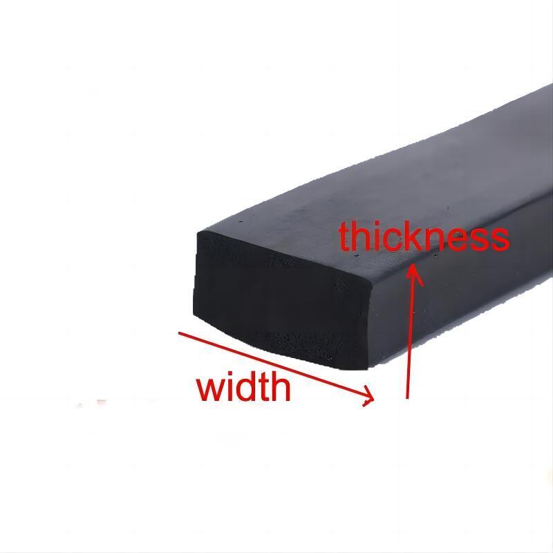 10-40mm Square Sponge Strip Black EPDM Foam Rubber Gasket Cabinet Door ...