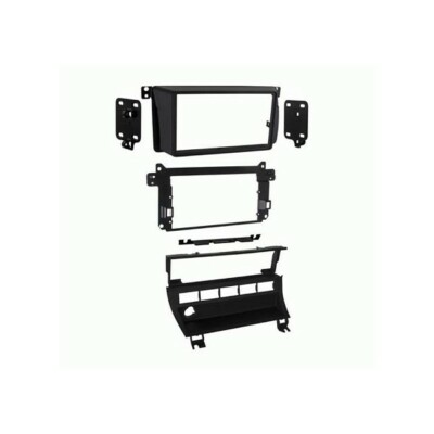 Kit integration 2 DIN BMW SERIE 3 E46 1999-2006 avec 5 boutons NOIR MAT ...