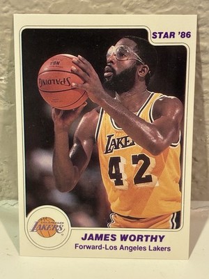 1985-86 Star James Worthy #33 LA Lakers NRMT B | eBay