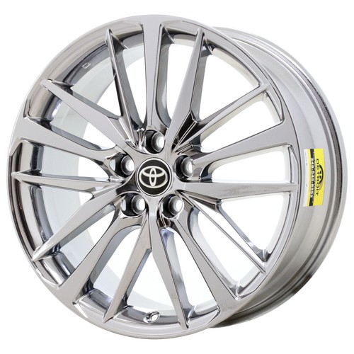 19" TOYOTA CAMRY PVD BRIGHT CHROME WHEELS-C RIMS FACTORY OEM 75222 ...