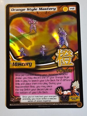 Orange Style Mastery 2003 Score Limited Dragon Ball Z DBZ TCG FOIL #142 ...