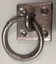 50mm x 50mm (2" x 2"), Ring/Hook/Staple On Plate, Galvanised, Heavy ...