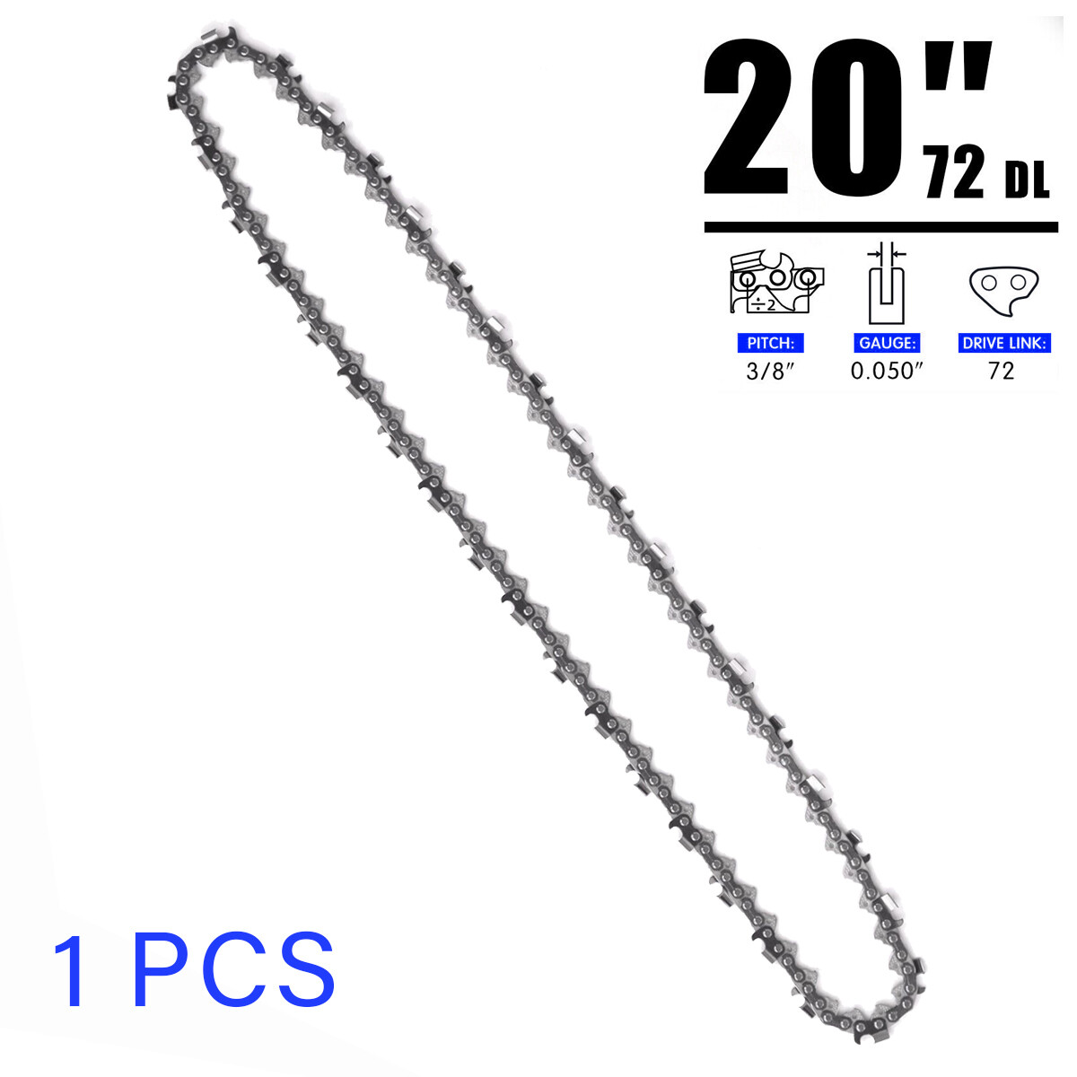 20'' Chainsaw 3/8"LP 0.050" 72DL Fit STIHL MS391 MS311 MS361 MS362C-M ...