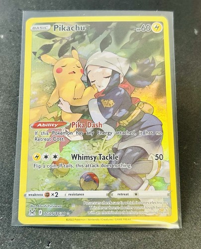 Pikachu TG05/TG30 Swsh11: Lost Origin Trainer Gallery Holo Pokemon TCG ...