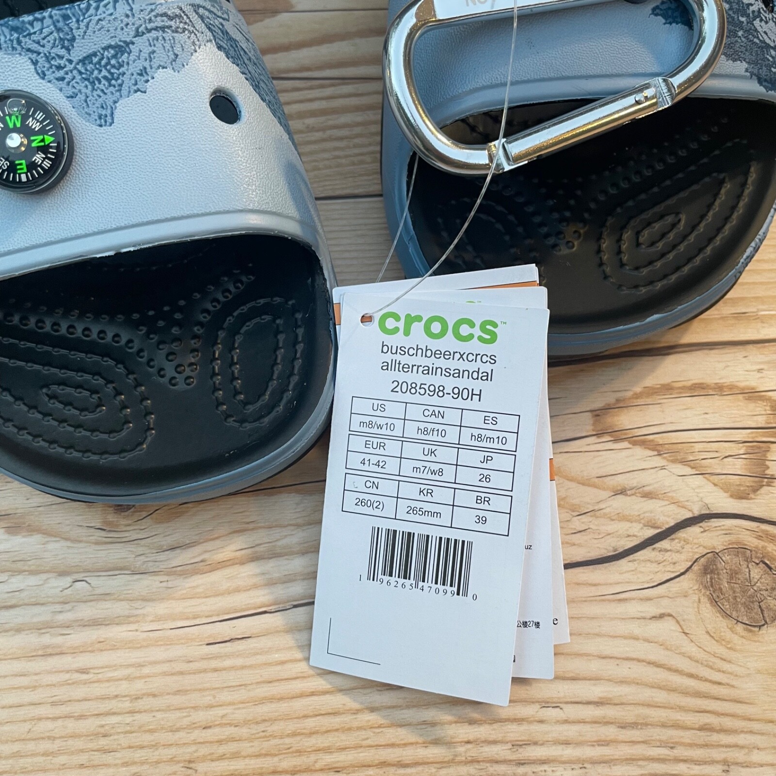 Busch Beer x Crocs Classic All-Terrain Sandal Men’s Size 8 / Women’s S ...