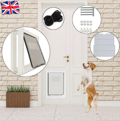 Large Dog Flap Extra Large 2-Way Pet Door Gate Entrance 2 Way Locking ...
