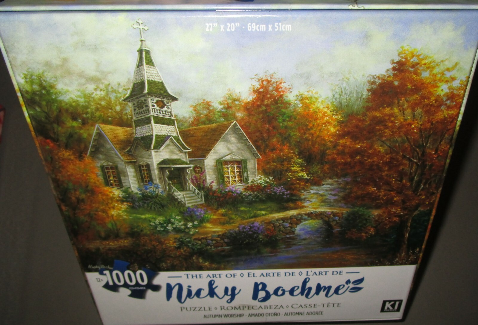 New Sealed 1000 Piece Nicky Boehme AUTUMN WORSHIP Jigsaw Puzzle | eBay