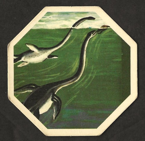 1962 PLESIOSAUR Dinosaur CARD FC20-2 Canadian YORK Peanut Butter Canada ...