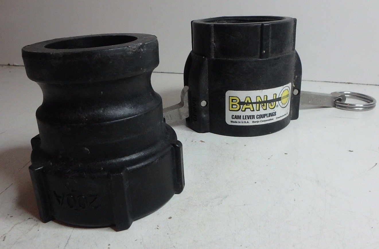 BANJO FEMALE COUPLER THR D PP CAM & GROOVE FITTING 200D & 200A | eBay