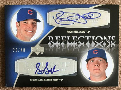 Rich Hill Sean Gallagher 2007 Exquisite Rookie Reflections Autographs # ...