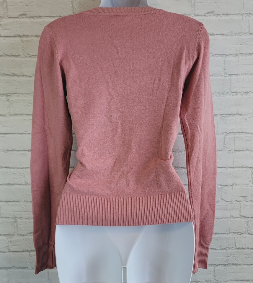 2XL Women's Crewneck Printed Pullover Sweater Color Pink | eBay