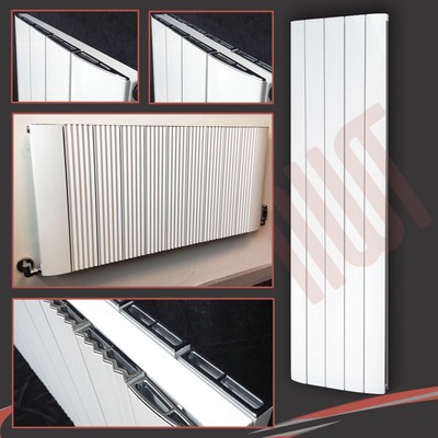 Aluminium Designer White Vertical & Horizontal Radiators Rads CARIAD ...
