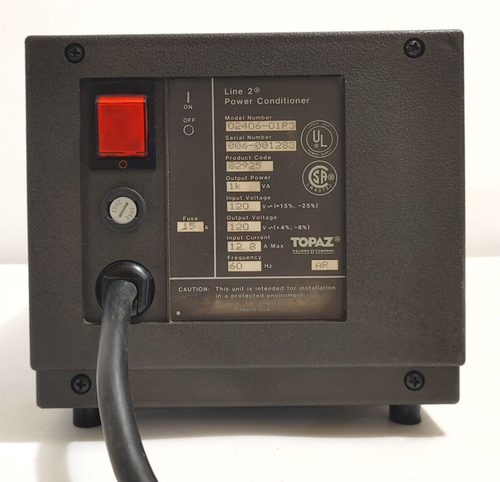 TOPAZ 1000 VA Stable Computer 02406-01P3 12.8A AC Line 2 Power ...