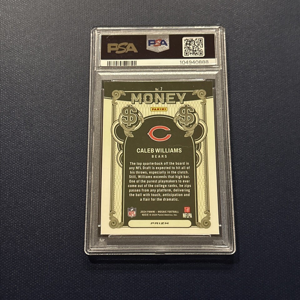 2024 Panini Mosaic Money (SSP) Caleb Williams RC #7 PSA 10 | eBay