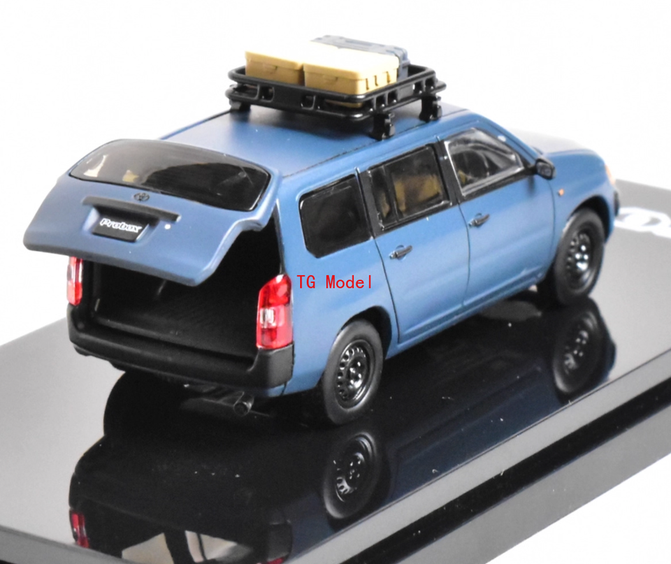 TG HobbyJapan 1:64 Matte Blue TOYOTA Probox Mini Van Model Diecast ...