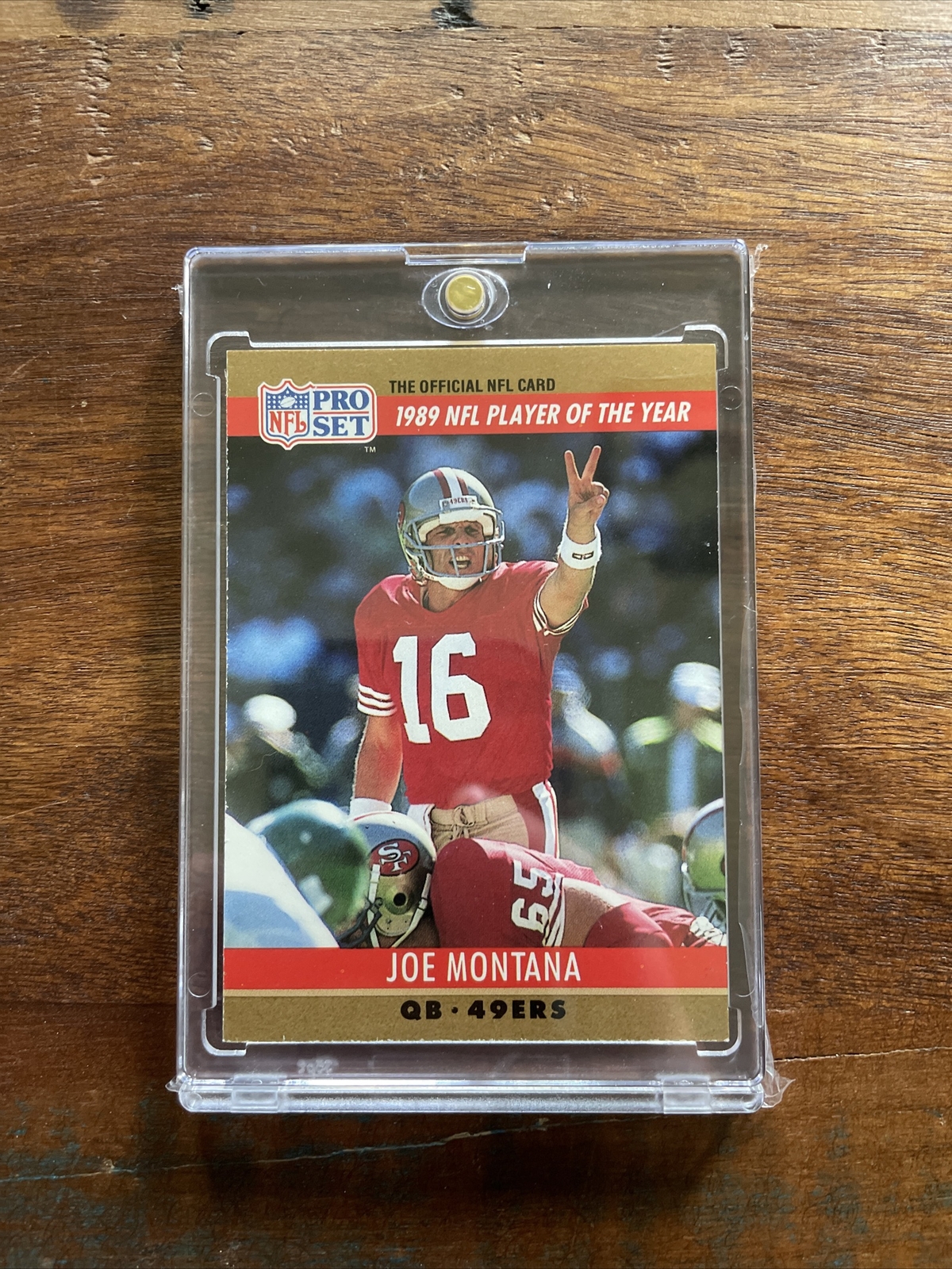 Joe Montana 1990 Pro Set Football Error Card #2 | eBay