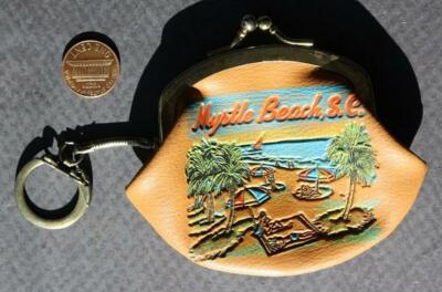 1960-70s Era Myrtle Beach South Carolina pocketbook coinpurse keychain ...