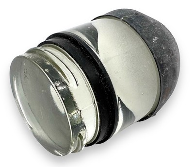 Vintage Threaded Clear Glass Boat Navigation Light Lens | eBay