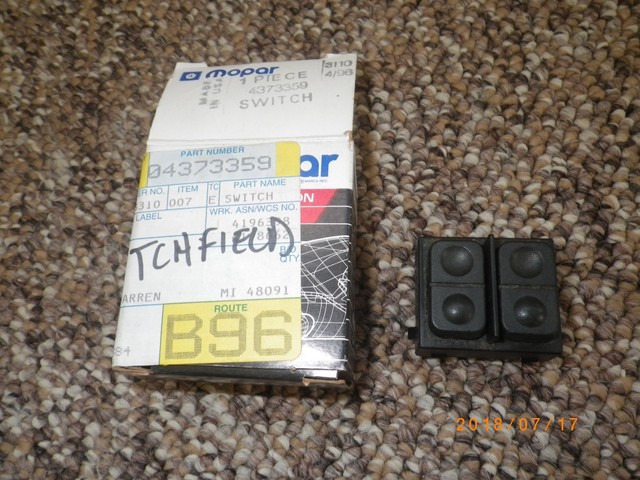 NOS Mopar Power Window Switch 1990 90s CHRYSLER Plymouth Dodge ...