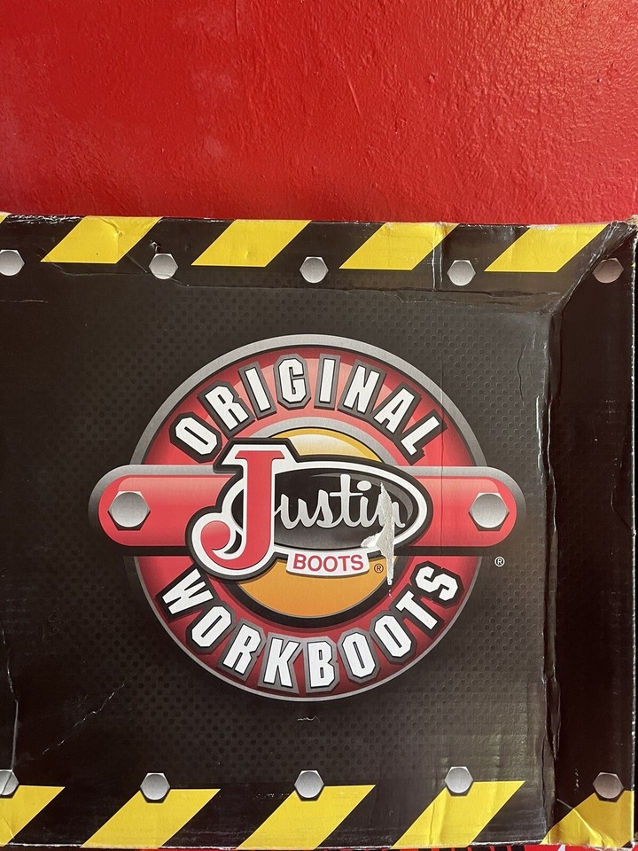 Justin Men's Original Work boots 10” Aged Bark Steel Toe Style: 4795 ...