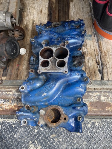 GM Mercruiser BB Intake manifold 7.4L 454 Lg Oval Port BBC cast iron ...