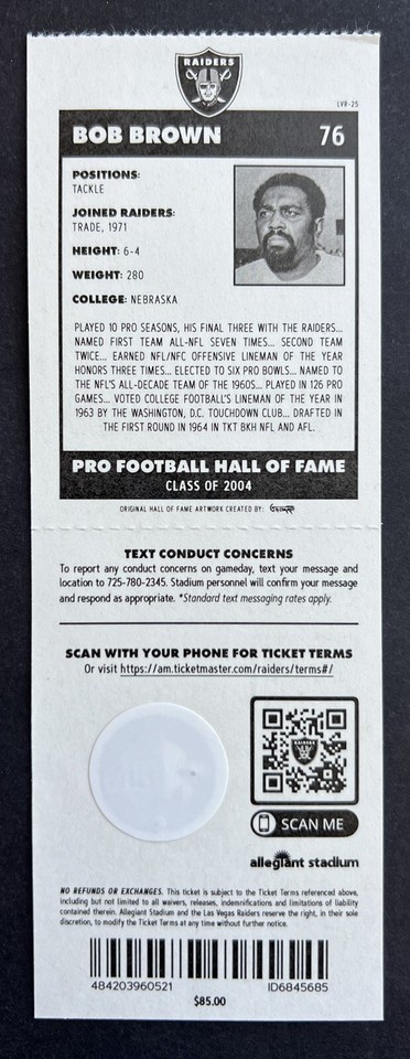 2022 Los Angeles Chargers vs Las Vegas Raiders Ticket Stub 12/4/22 Mint ...